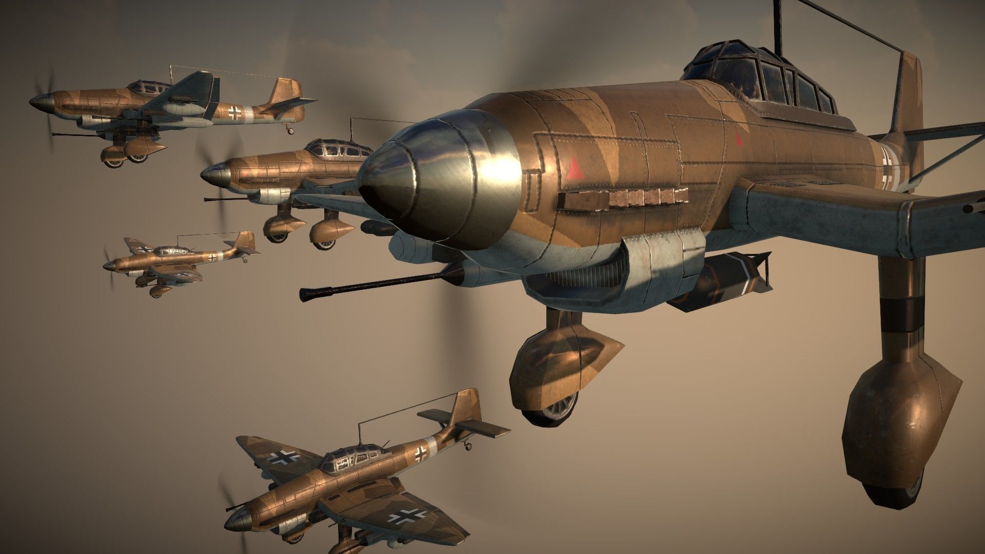 3D model Junkers JU-87 Stuka VR / AR / low-poly | CGTrader