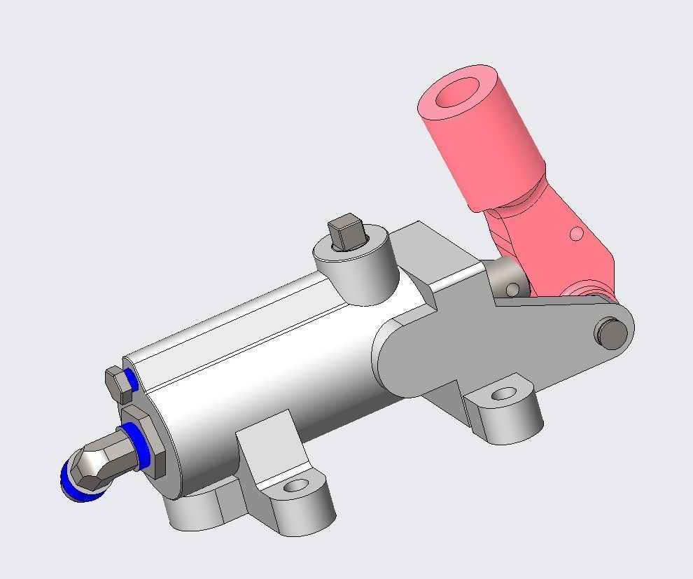 Double Acting Hand Pump 3D model | CGTrader