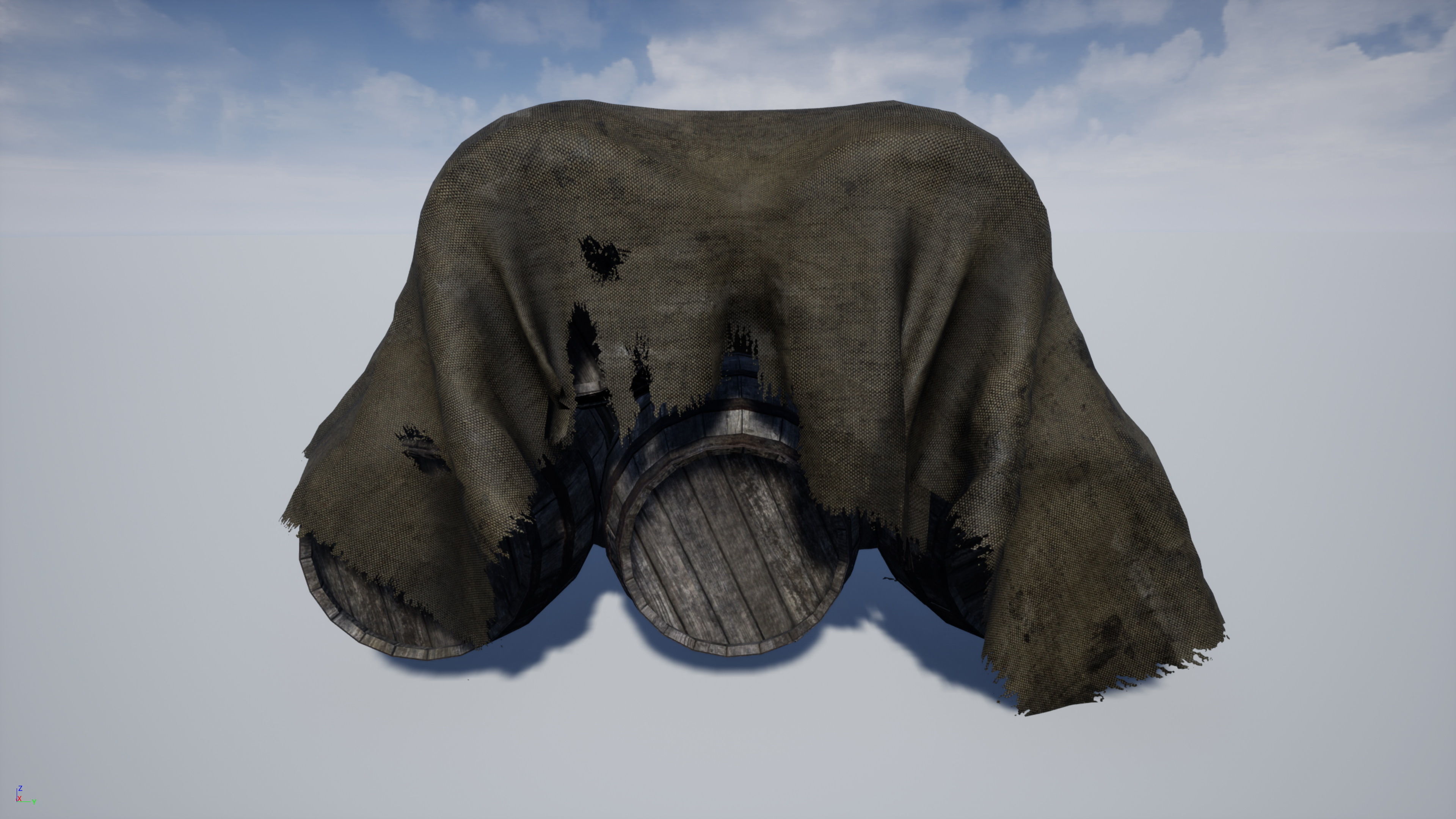 3D model Covered Barrels VR / AR / low-poly | CGTrader