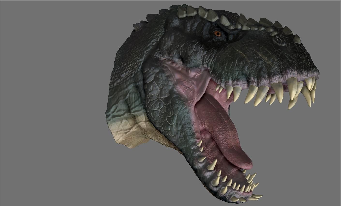 V Rex Head Sculpt Project 3D model | CGTrader