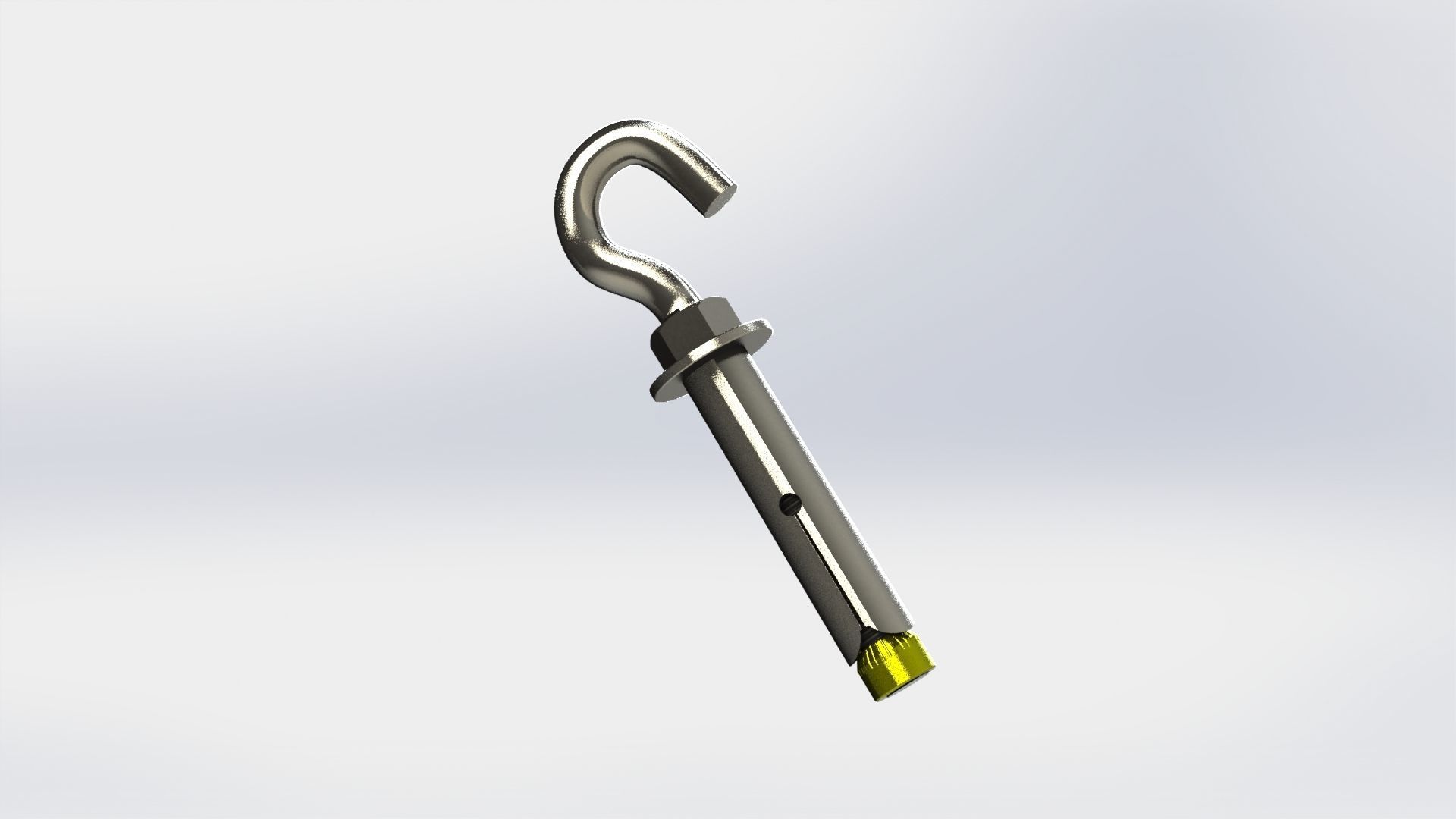 Hook Anchor Bolt - SolidWorks 3D model | CGTrader