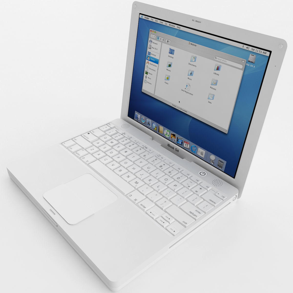iBook G4 3D model | CGTrader