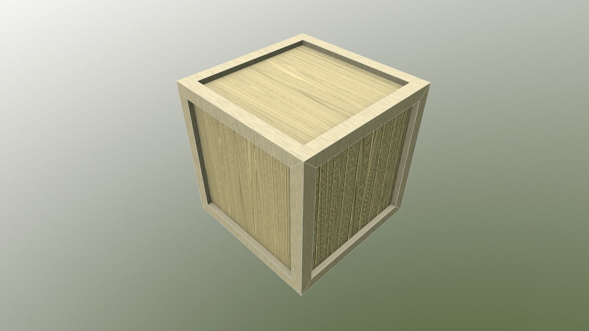 3D model Low Poly Wooden Crate 6 VR / AR / low-poly | CGTrader