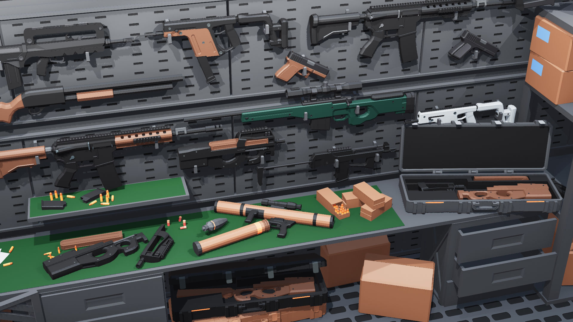 3D model Poligonal Weapon Rack VR / AR / low-poly | CGTrader