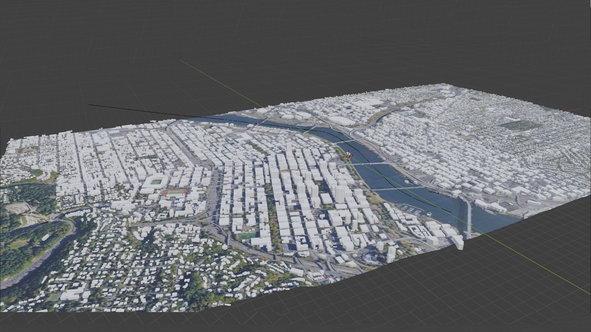 Portland Oregon Topographical Map 3D model | CGTrader