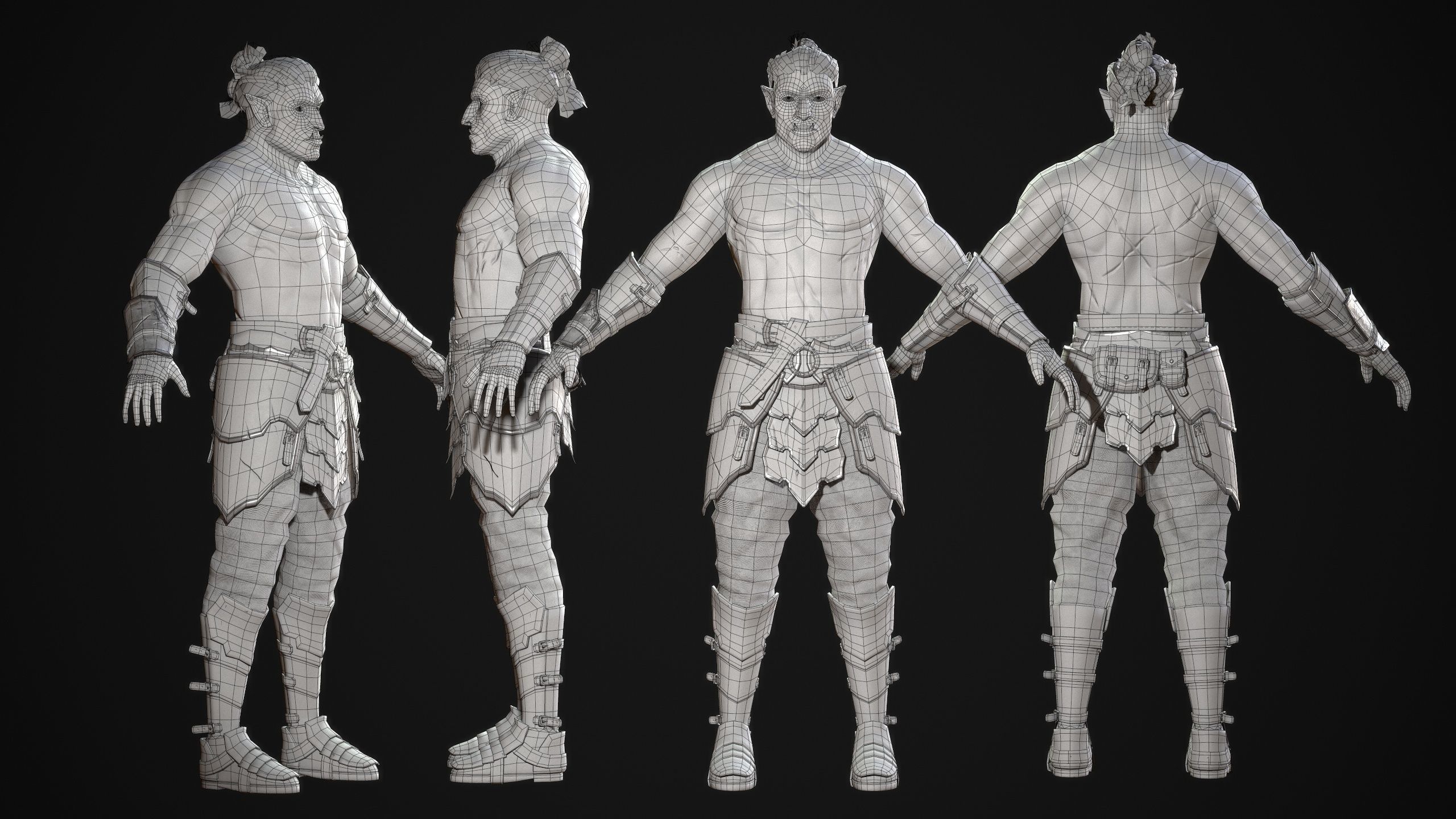3D model Orc Warrior Character VR / AR / low-poly rigged | CGTrader