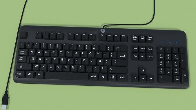 HP Keyboard 3D model | CGTrader