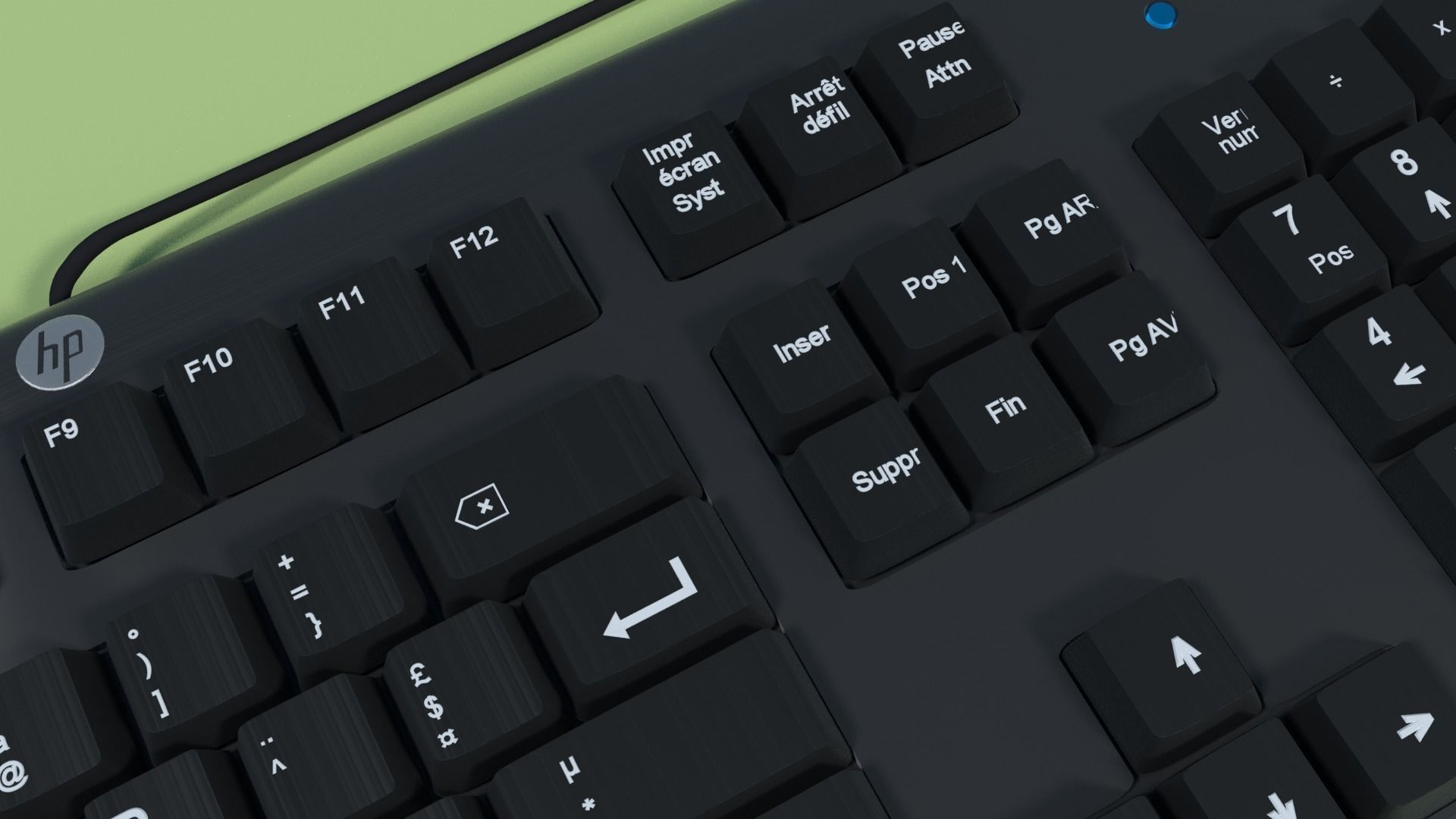 HP Keyboard 3D model | CGTrader