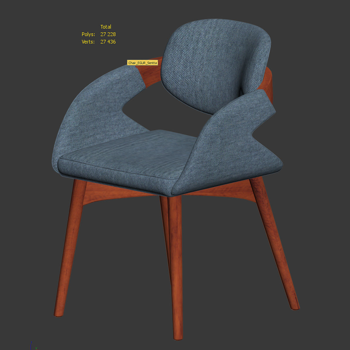 Egur Armchair by Sentta 3D model | CGTrader