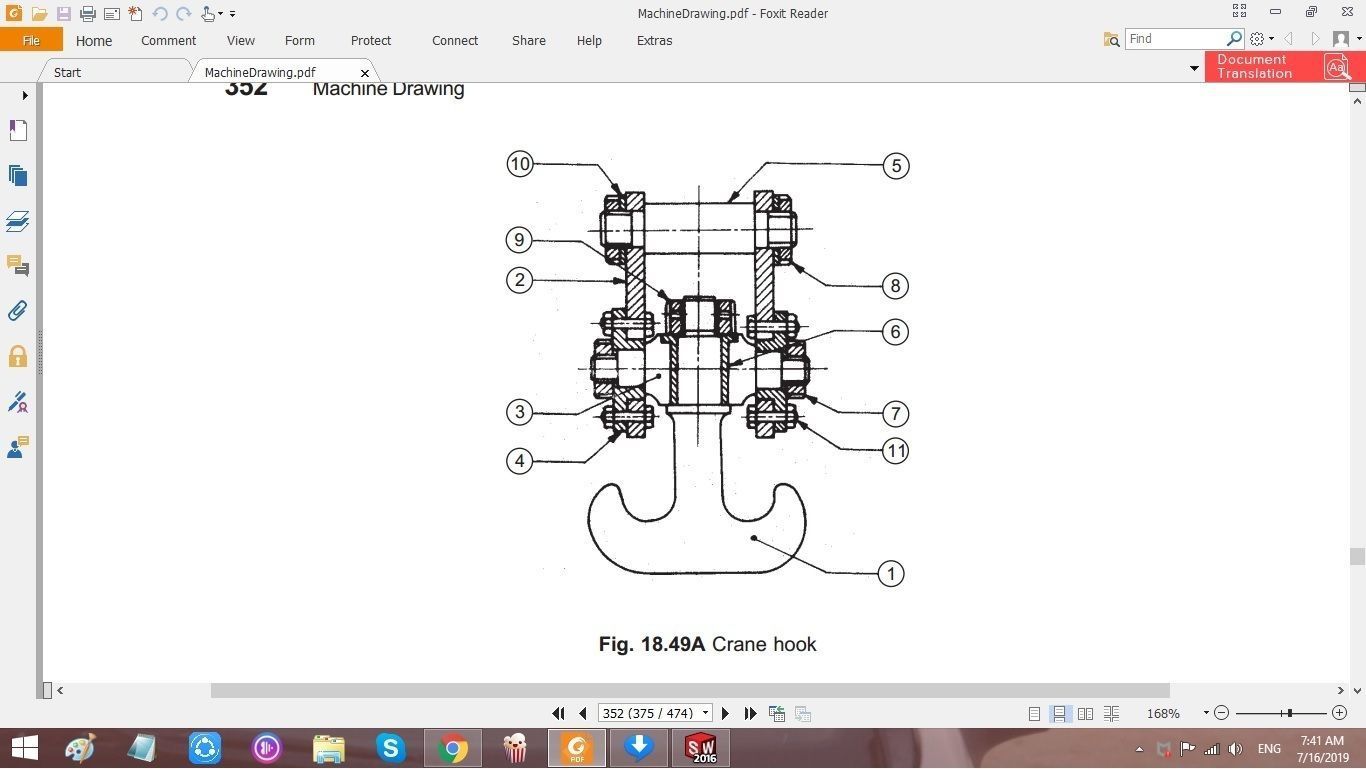 crane hook solid works free 3D model 3D printable | CGTrader