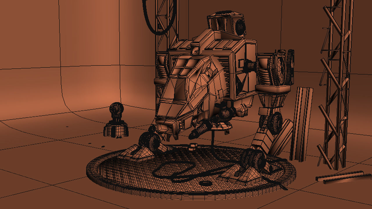 Biped Robot 3D model | CGTrader