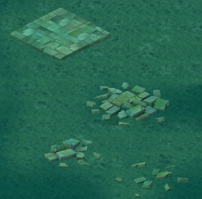 Cartoon version - floor tiles 3D model | CGTrader