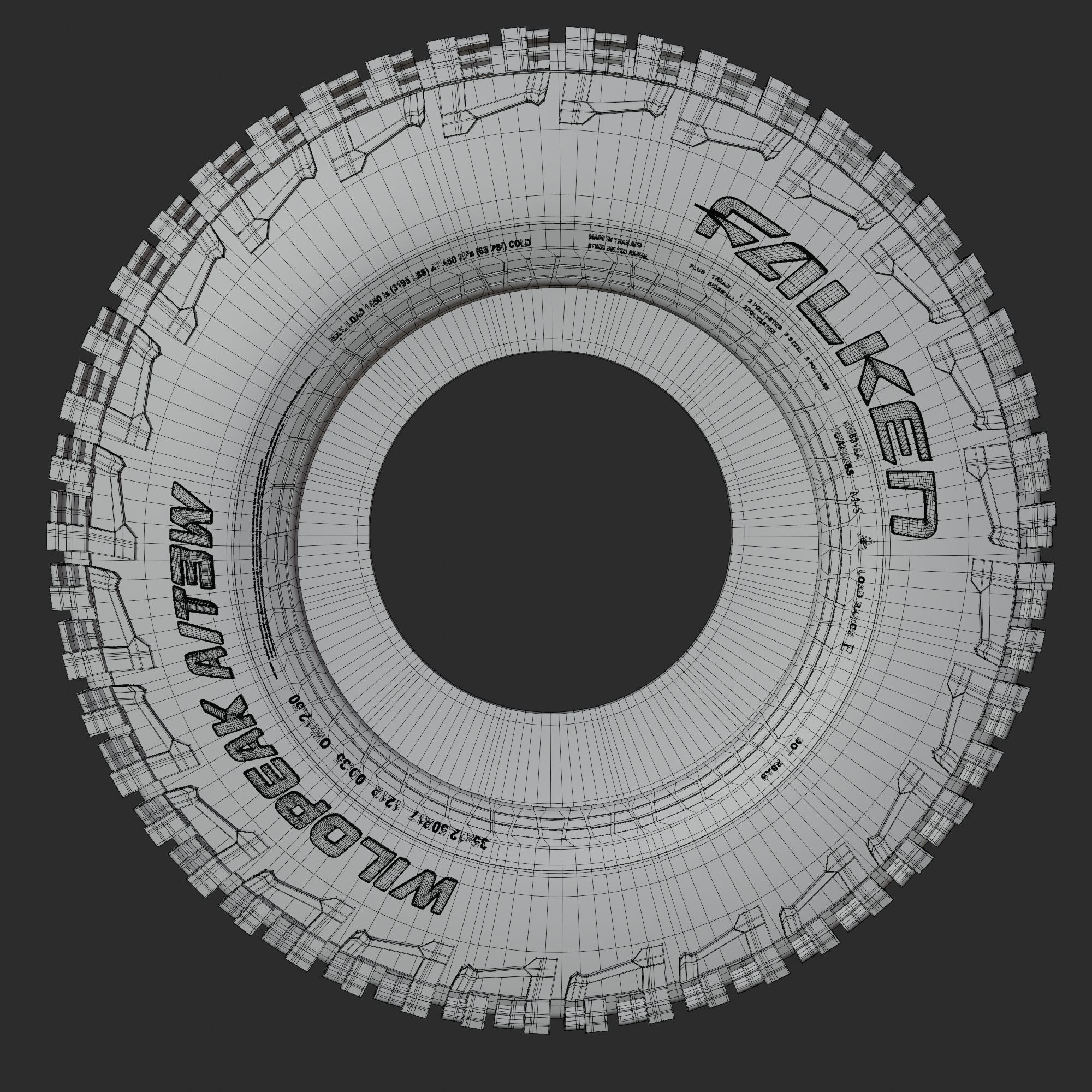 3D model Falken Wildpeak AT3 VR / AR / low-poly | CGTrader