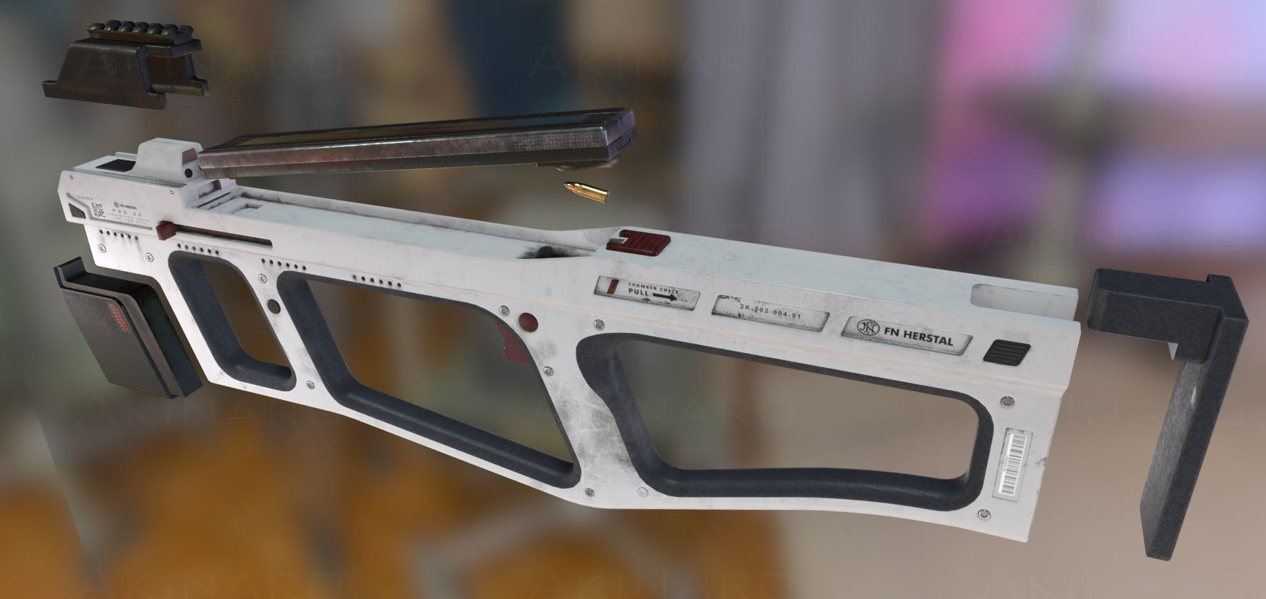 3D model FN P90 2K prototype VR / AR / low-poly | CGTrader