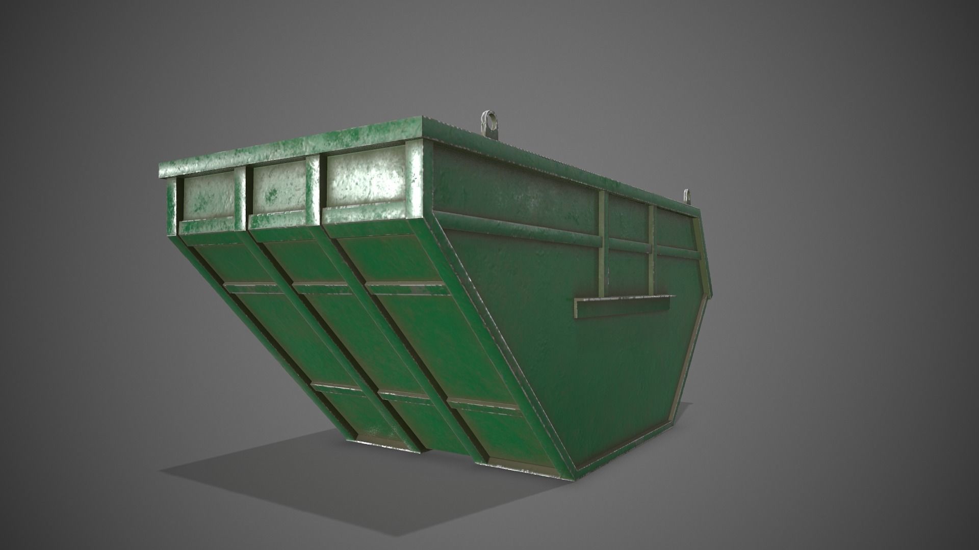 3D model Low poly Industrial Dumpster 01 PBR Game-ready VR / AR / low-poly | CGTrader