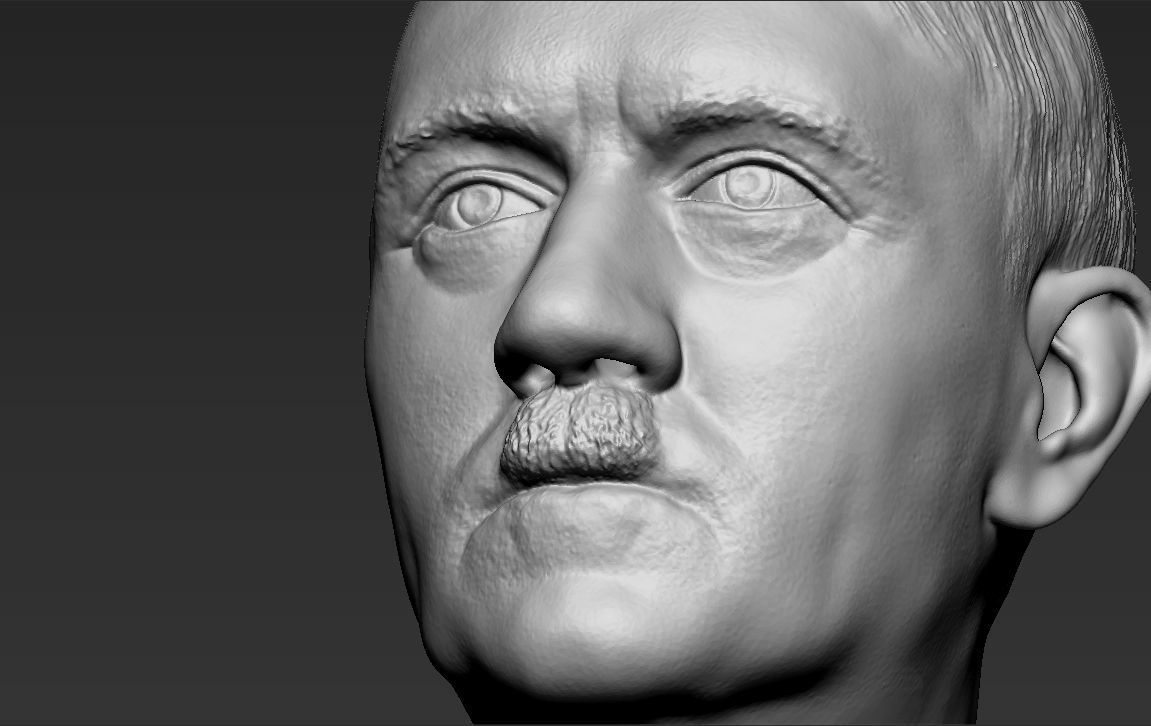 Adolf Hitler head 3D printing ready stl obj formats 3D model 3D ...