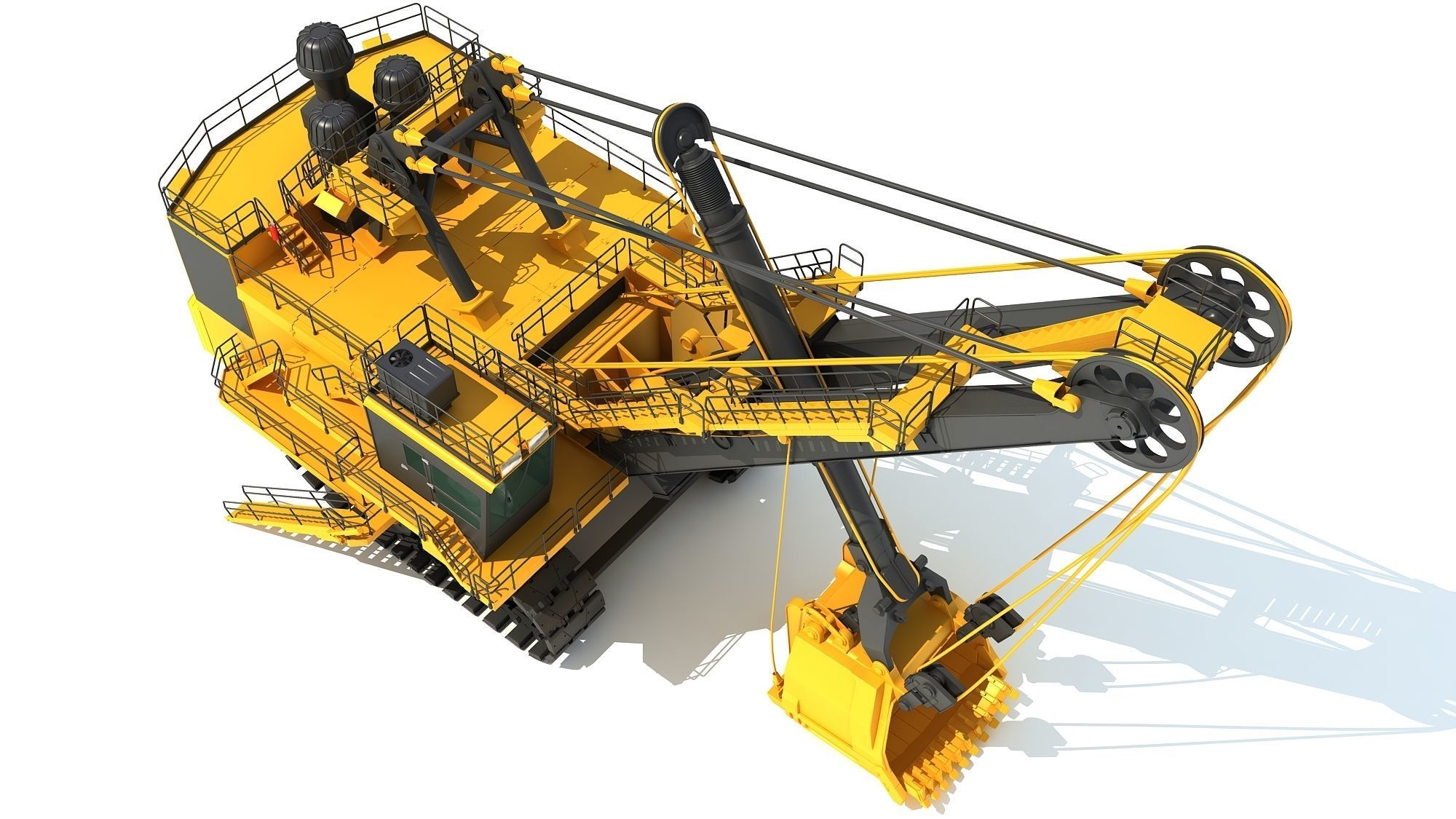 Mining Rope Shovel 3D model | CGTrader