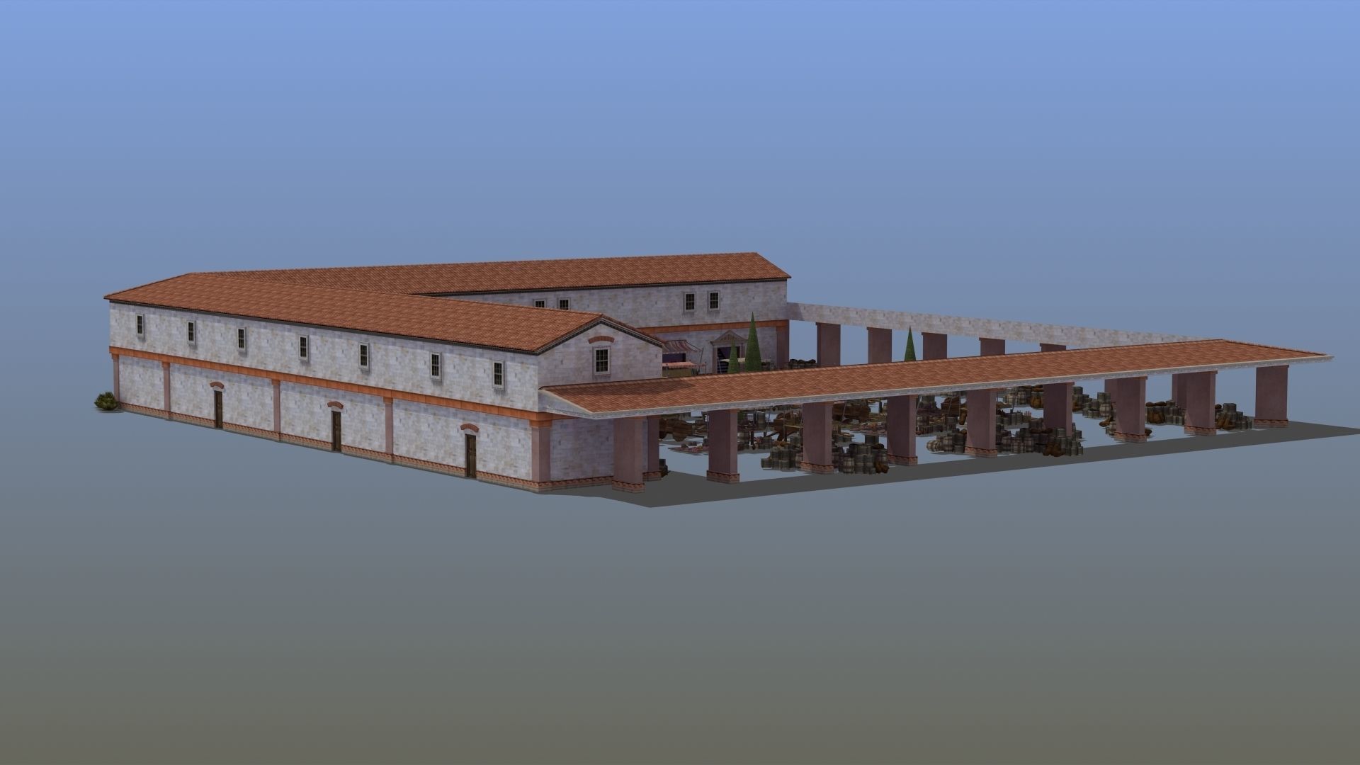Ancient Marketplace 3D model | CGTrader