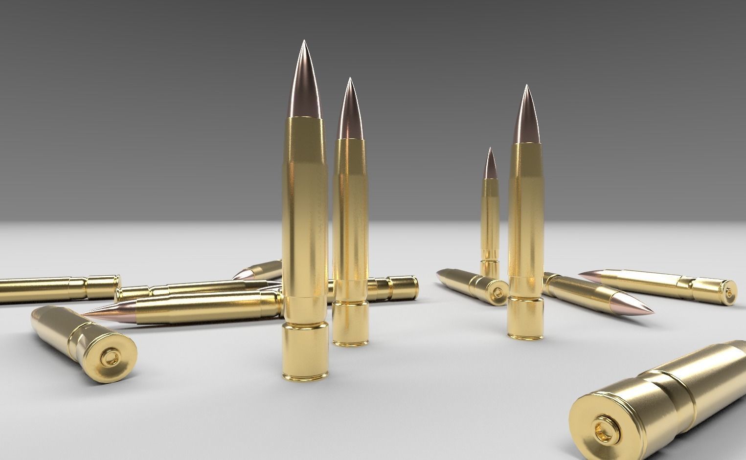 3D model Assault Rifle Ammo Set VR / AR / low-poly | CGTrader