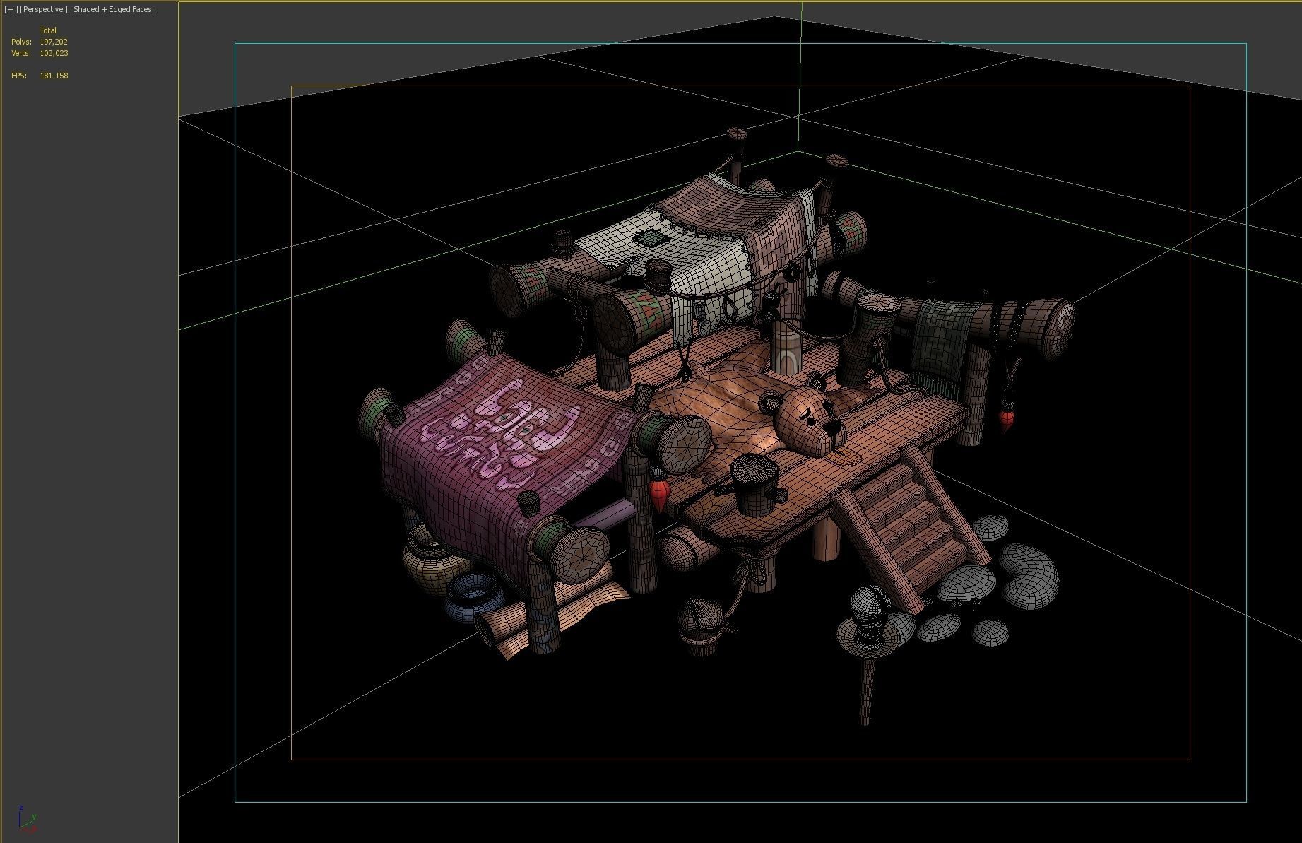 stand cartoon 3D model | CGTrader