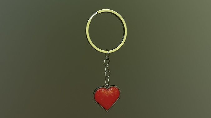3D model Keychain Heart VR / AR / low-poly | CGTrader