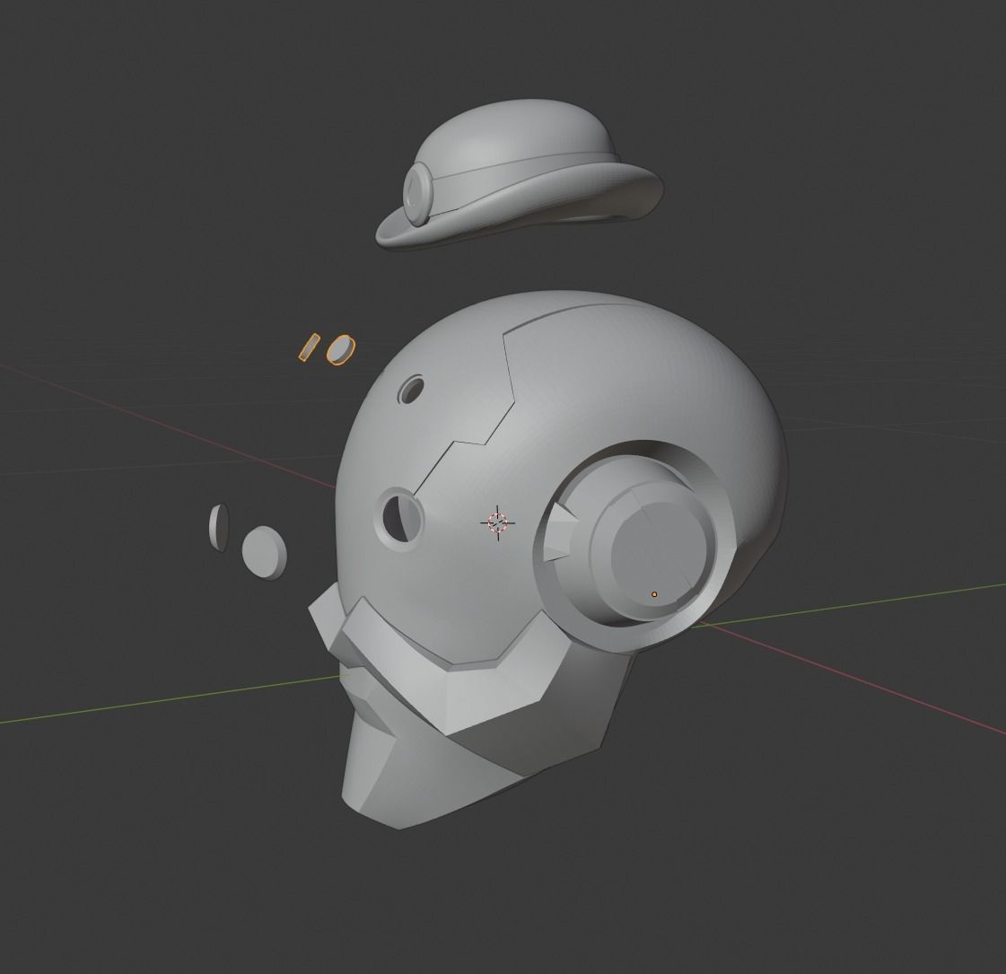 ashe bob overwatch cosplay helmet free 3D model 3D printable | CGTrader