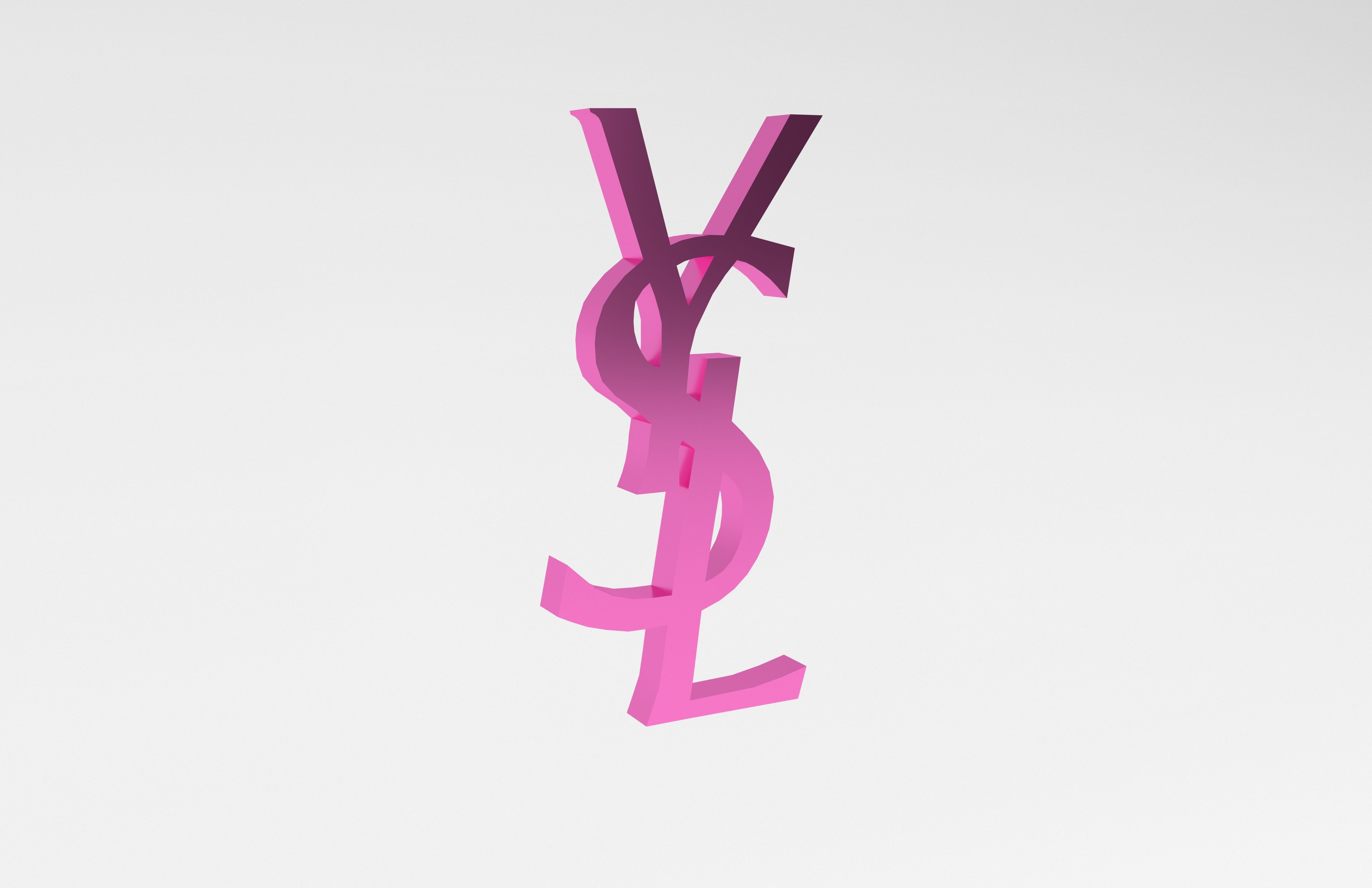 YSL Logo v1 006 free VR / AR / low-poly 3D model | CGTrader