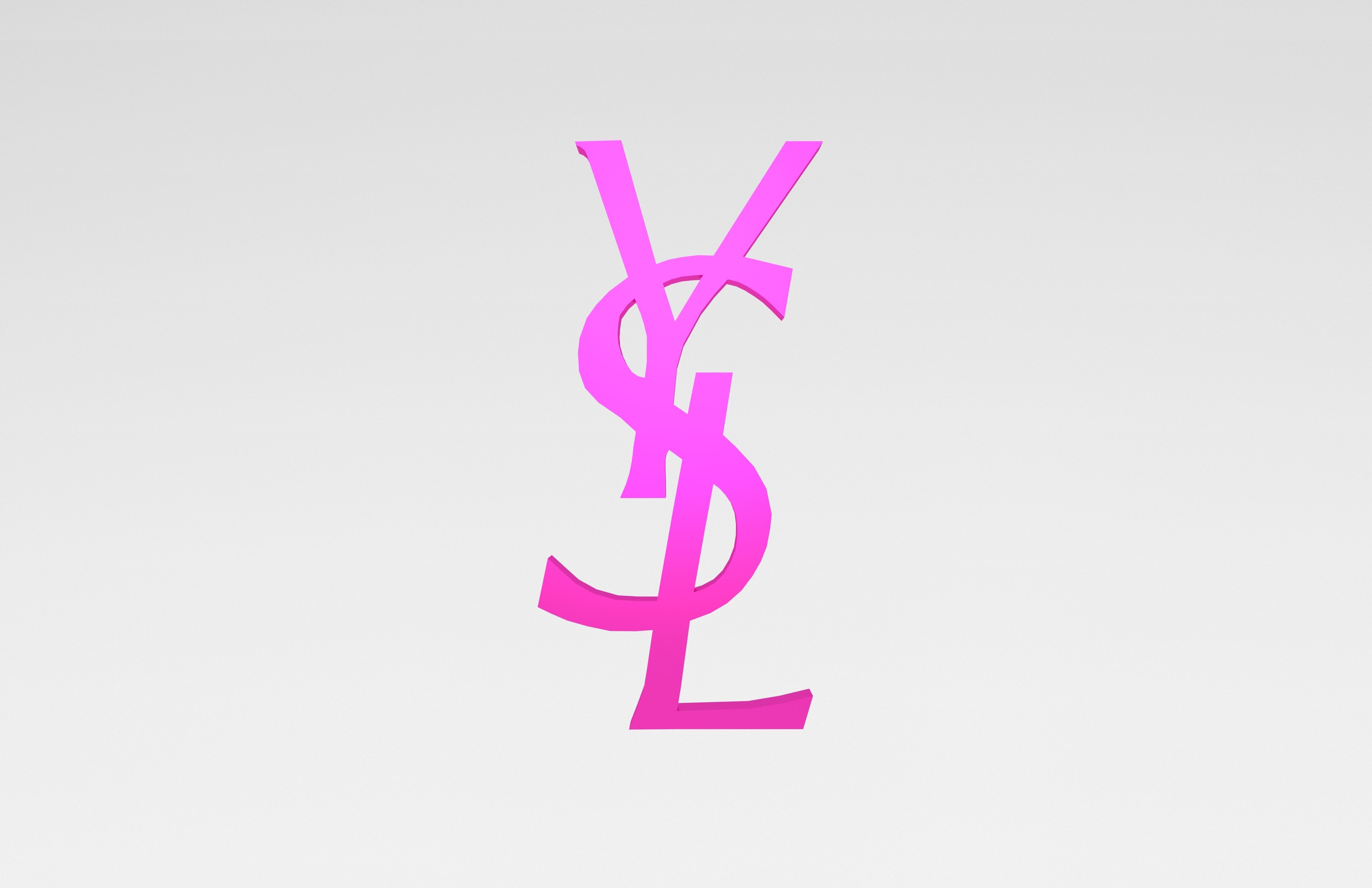 YSL Logo v1 007 free VR / AR / low-poly 3D model | CGTrader