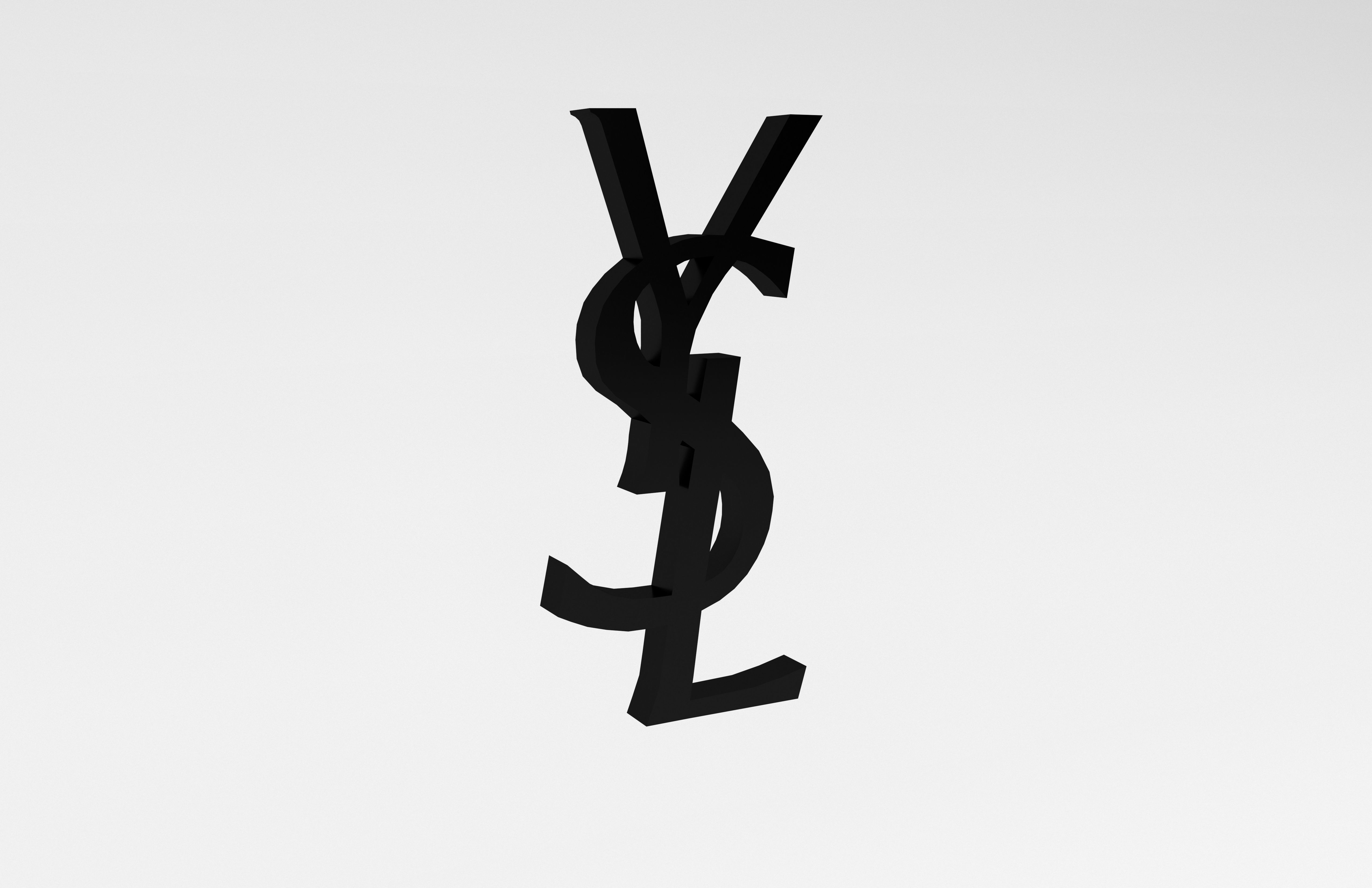 YSL Logo v1 010 free VR / AR / low-poly 3D model | CGTrader