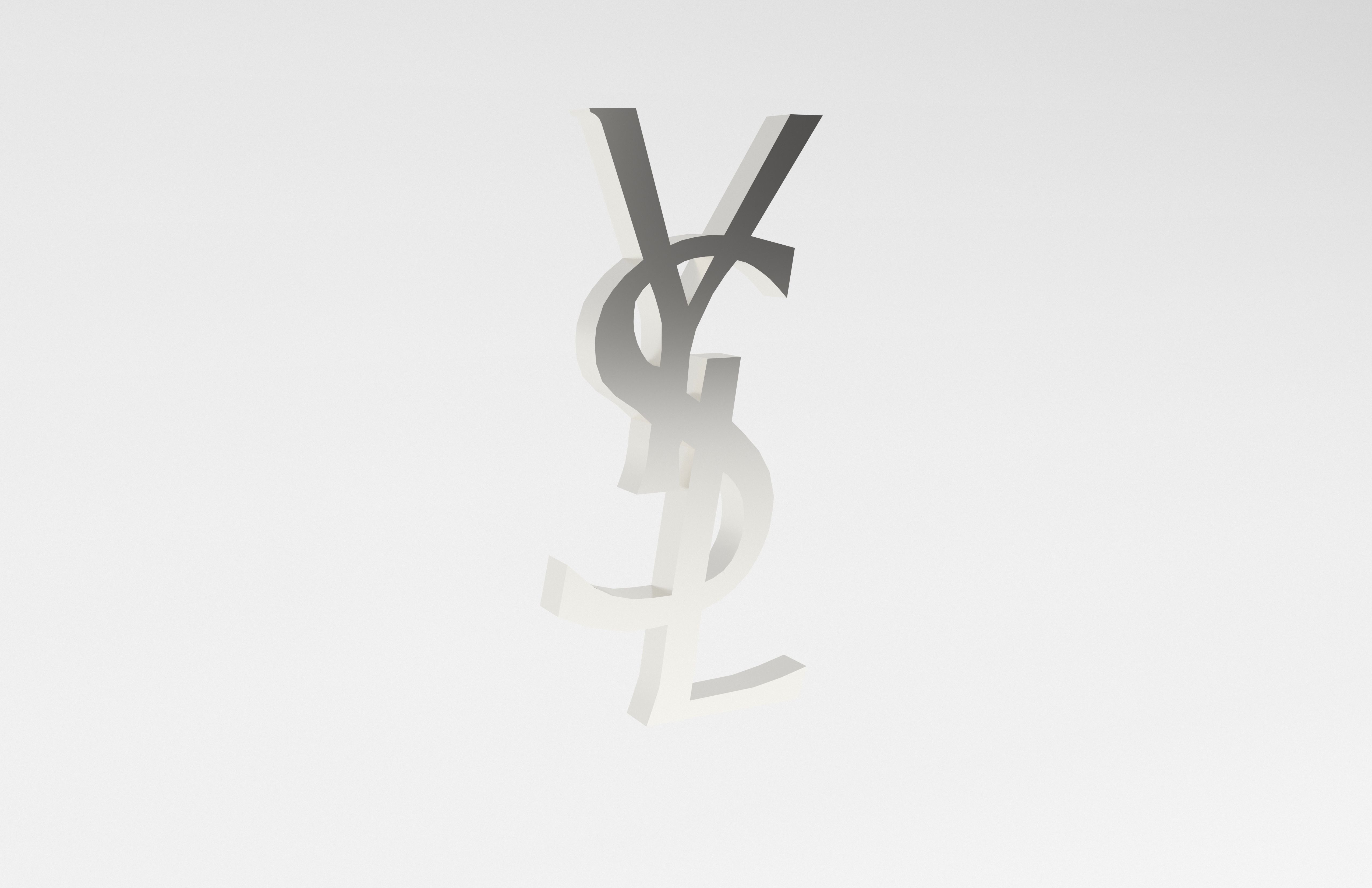 YSL Logo v1 012 free VR / AR / low-poly 3D model | CGTrader