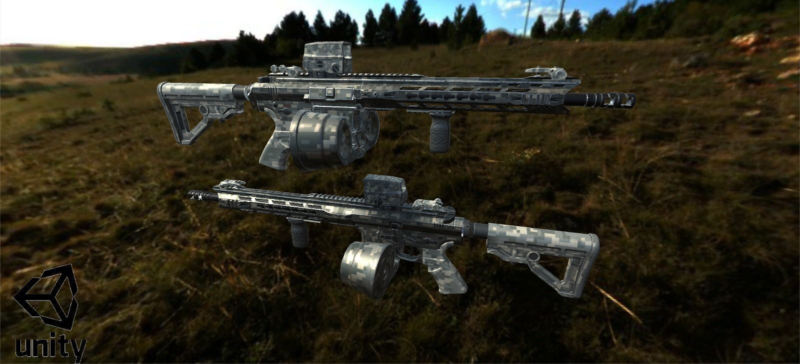 3D model Modular Combat Rifle-Carbine Variant VR / AR / low-poly | CGTrader