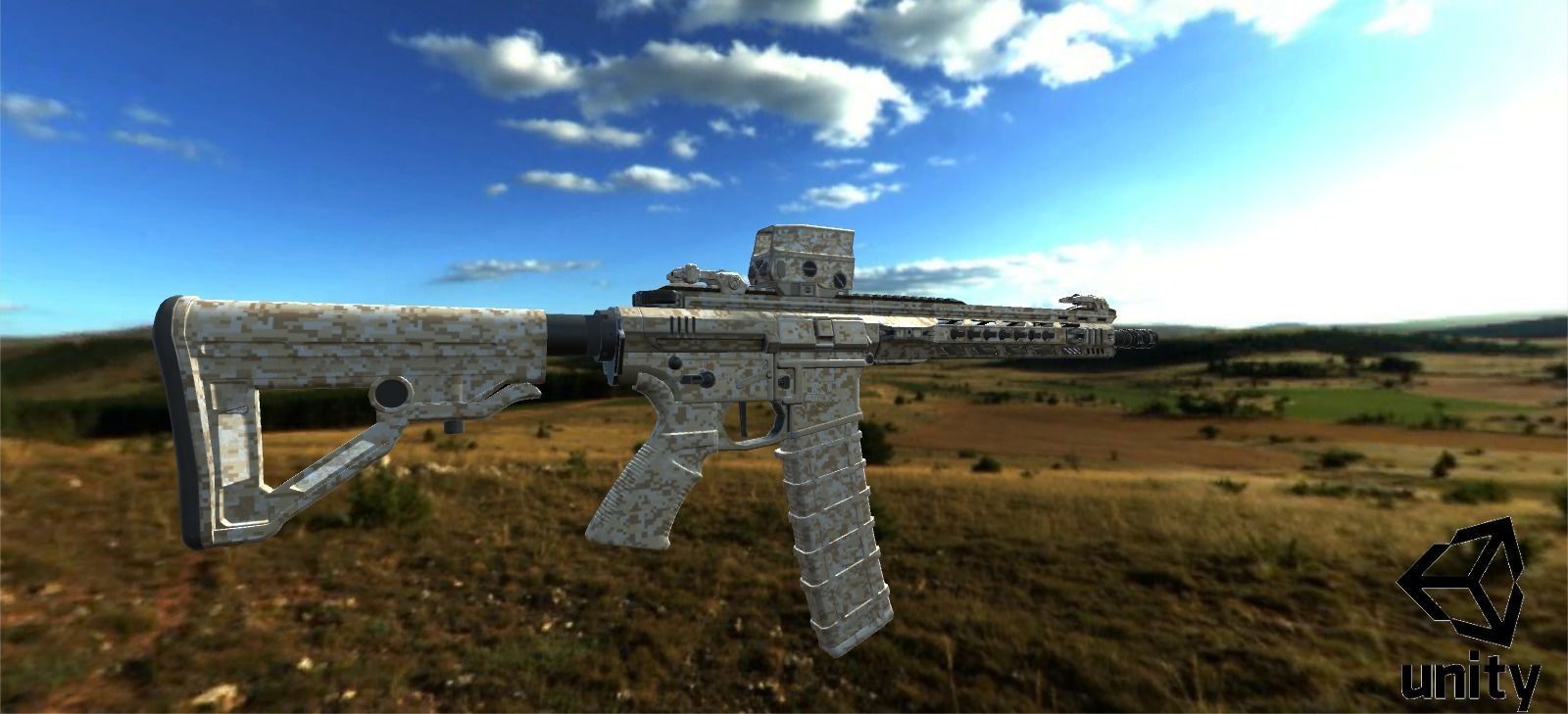 3D model Modular Combat Rifle-Carbine Variant VR / AR / low-poly | CGTrader