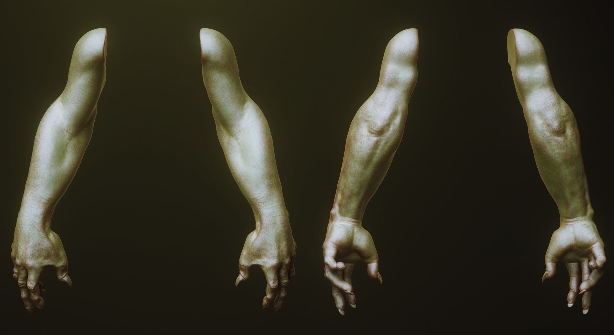 ARMS - 33 Creature arms OBJs and Zbrush IMM 3D model | CGTrader