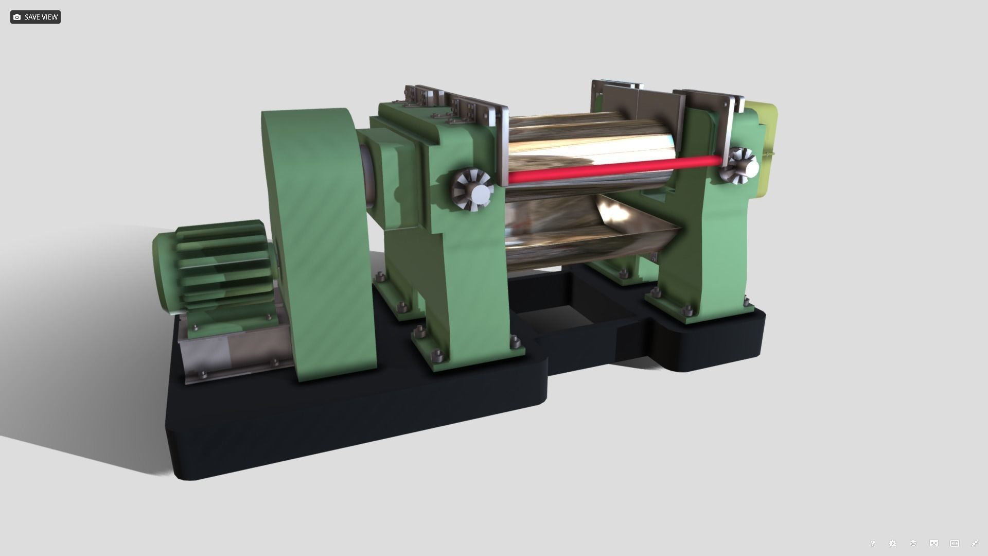 3D model Machine - Two Roll Rubber Mill VR / AR / low-poly | CGTrader