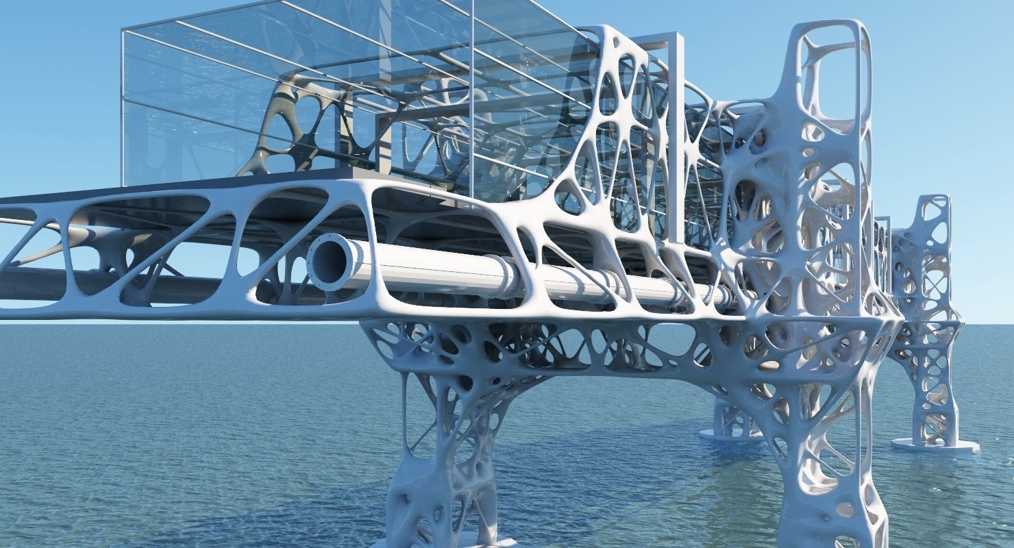 Future Bridge 02 3D model | CGTrader