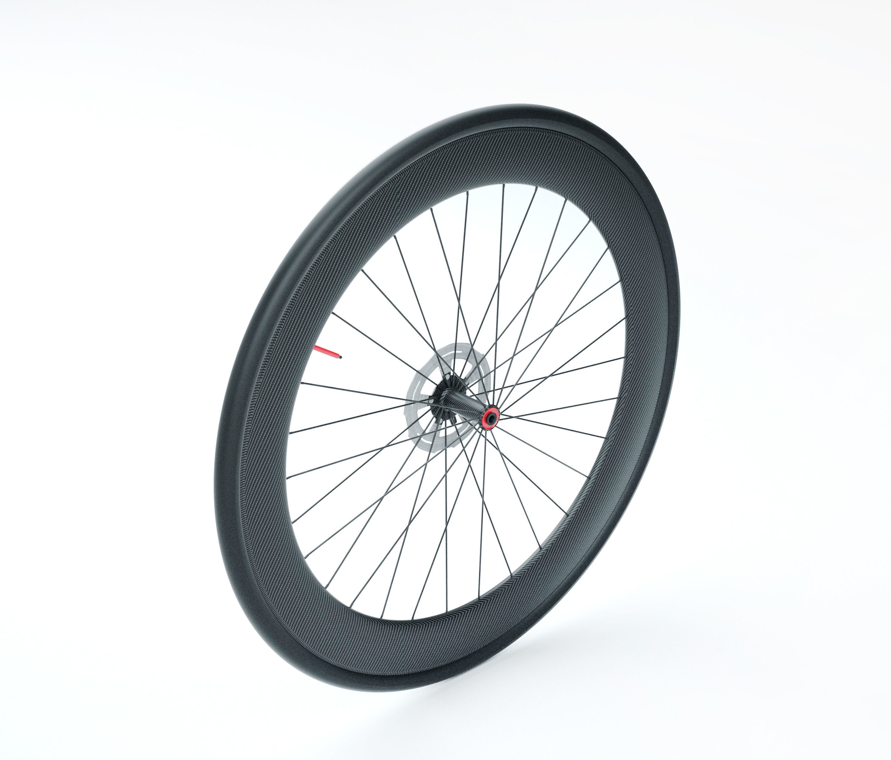 Carbon wheels road bike disc 3D model | CGTrader