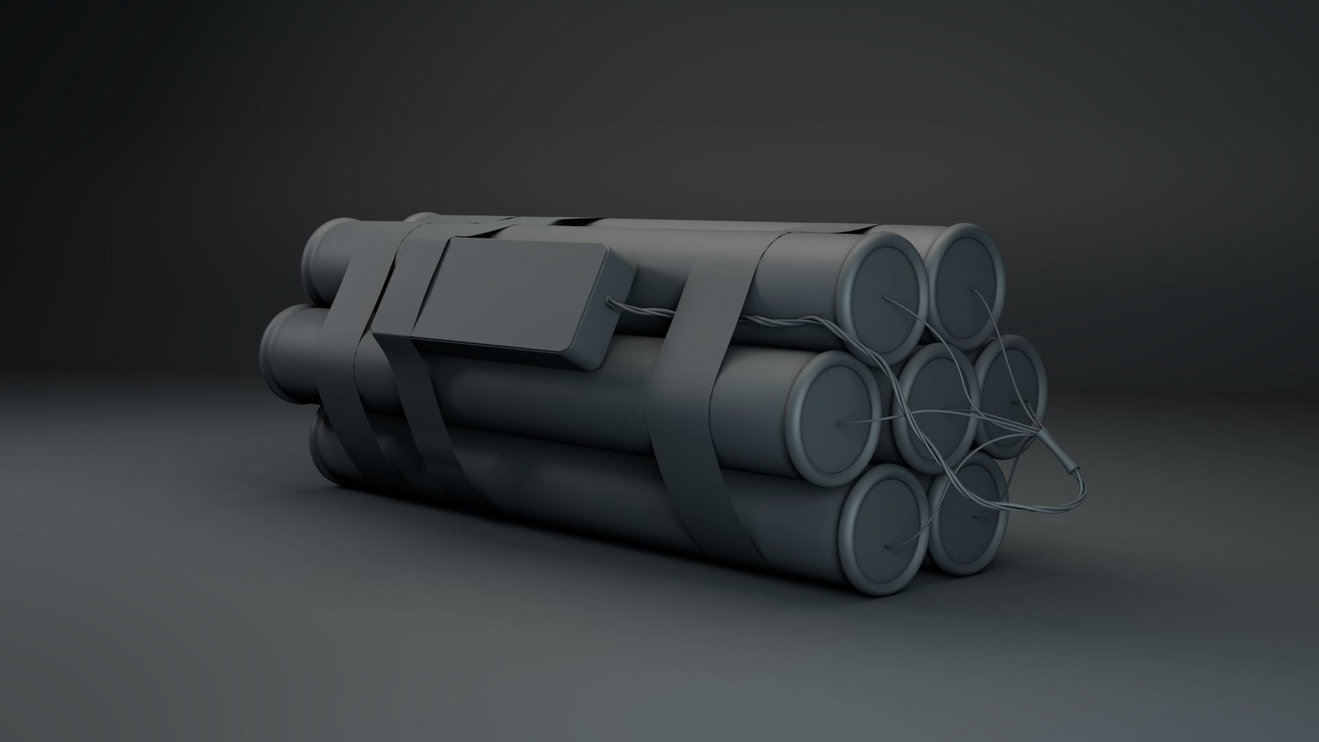 Ticking time bomb wired with TNT dynamite and digital clock free 3D ...