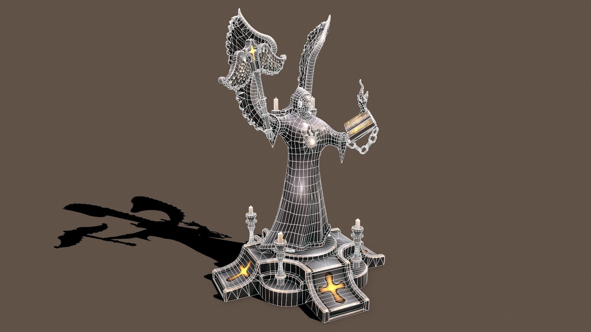 3D model Dark Statues VR / AR / low-poly | CGTrader