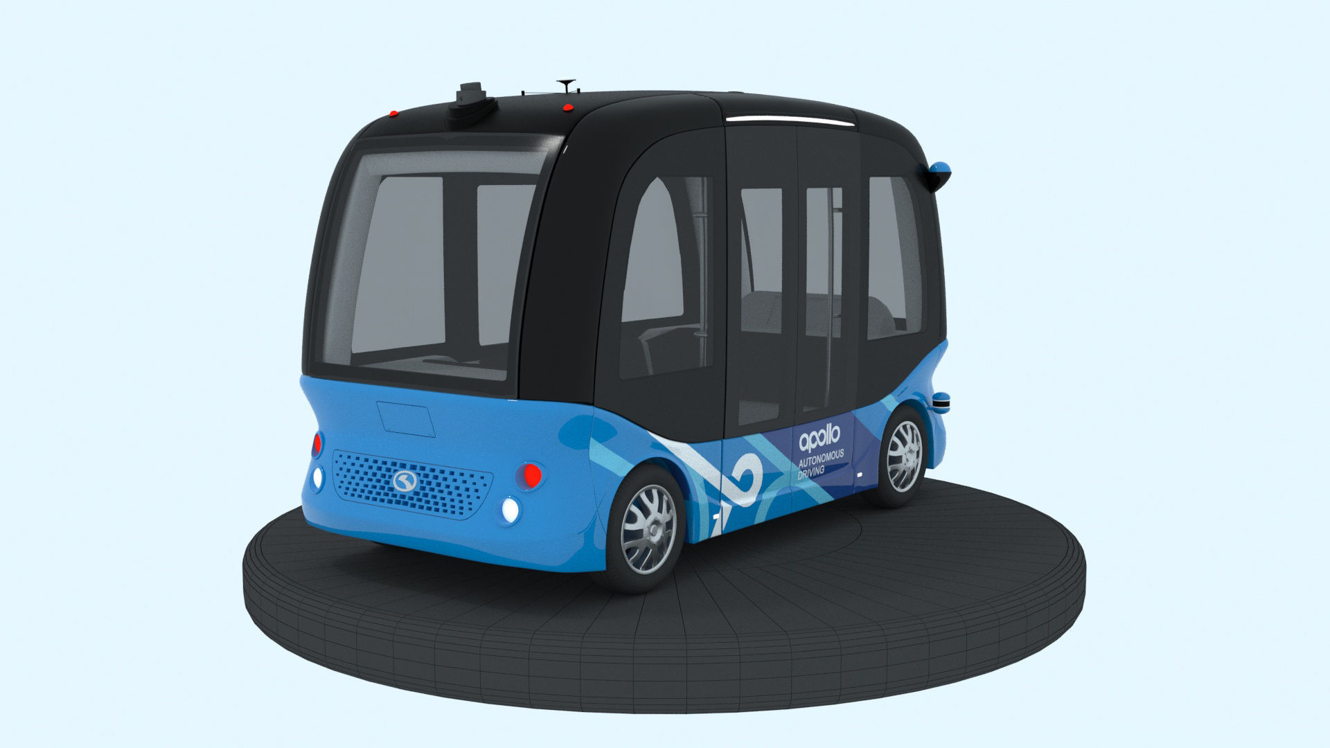 Driverless vehicle 3D model | CGTrader