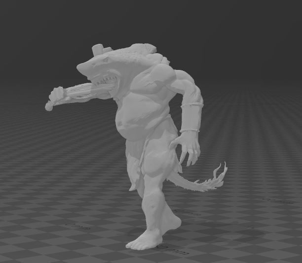 megalodon yetis - ogor mawtribes - dynamic pose 3D model 3D printable ...