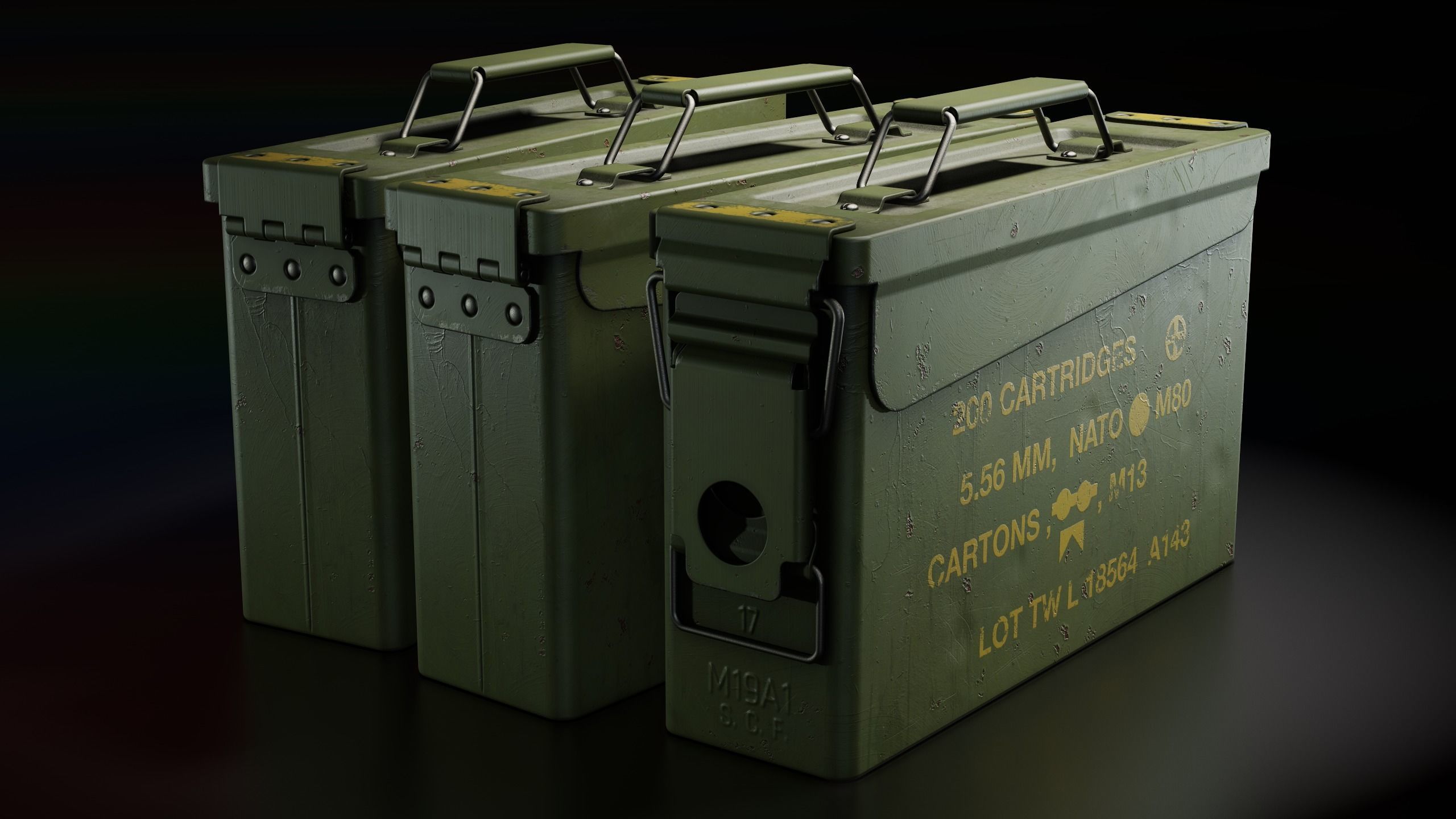 3D model ammo can box VR / AR / low-poly | CGTrader