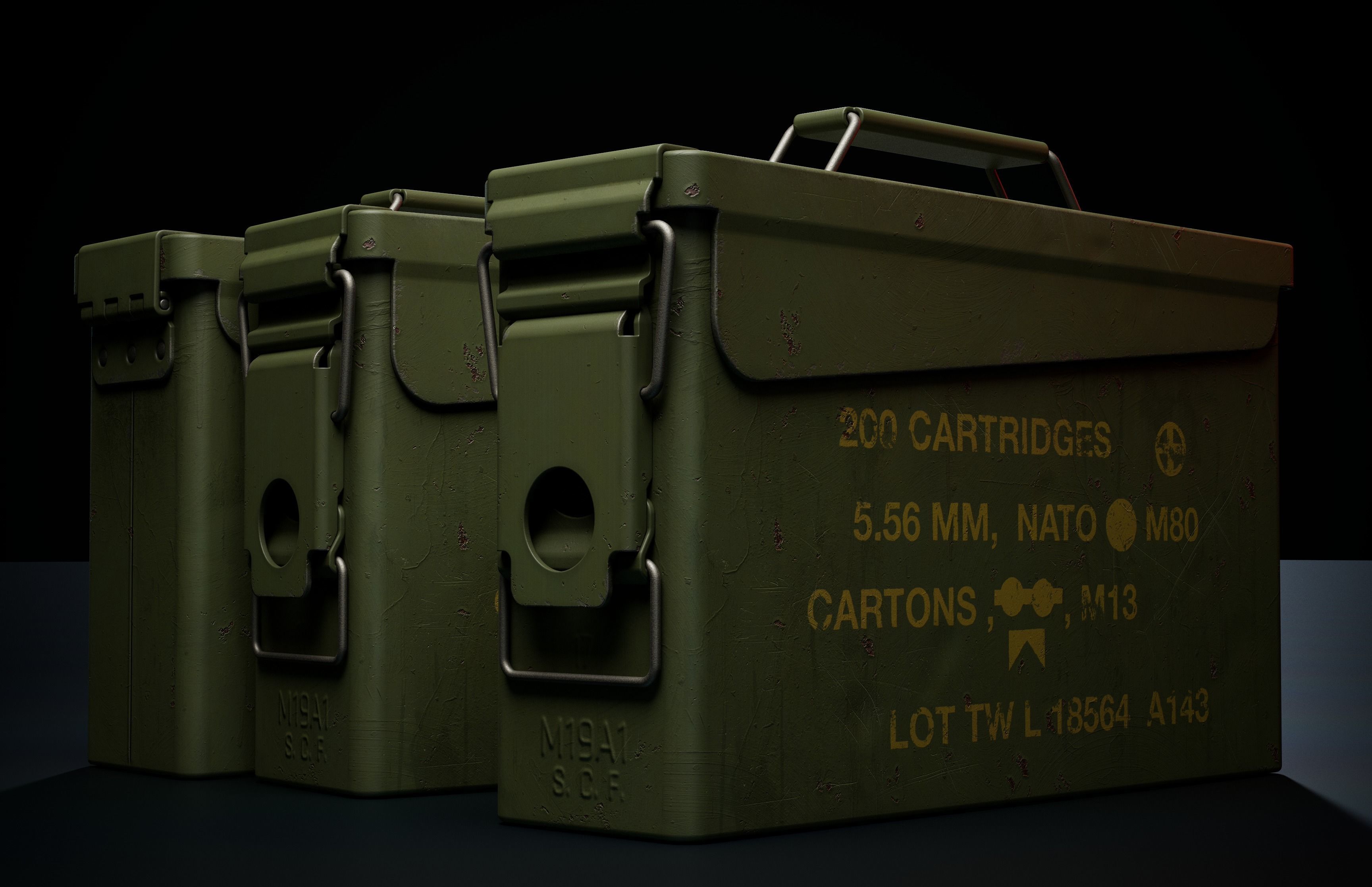 3D model ammo can box VR / AR / low-poly | CGTrader