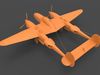 Lockheed P-38 3D model 3D printable | CGTrader