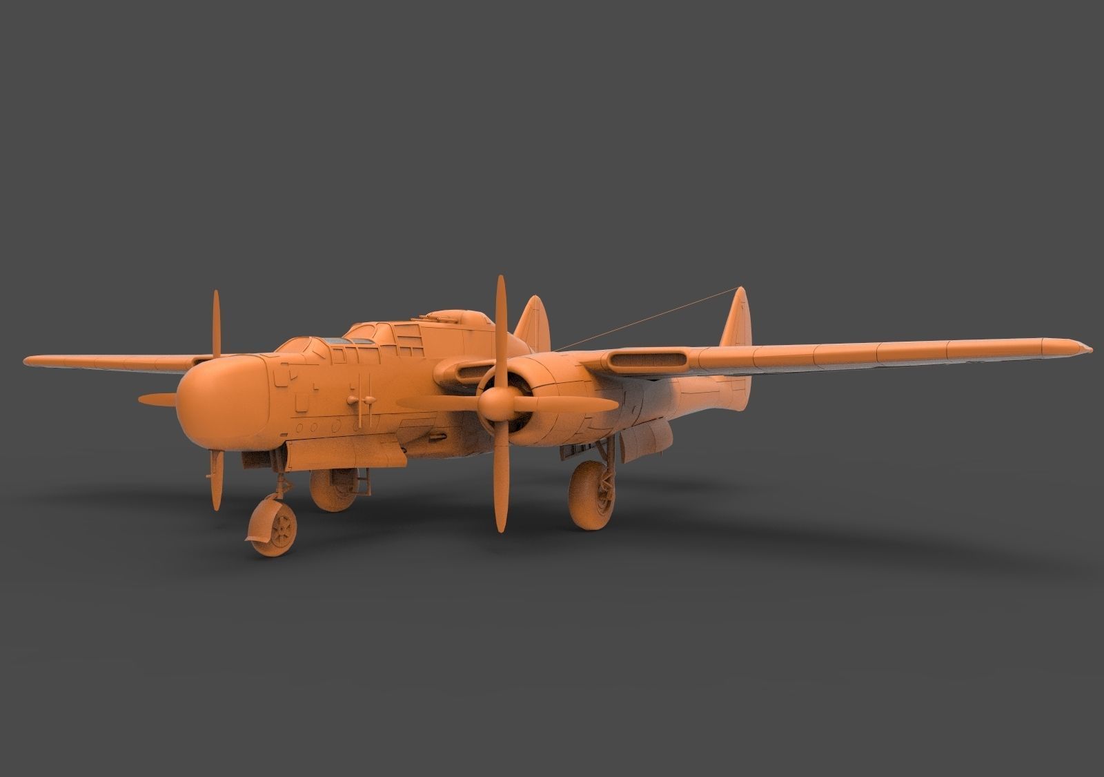 Northrop P-61 3D model 3D printable | CGTrader