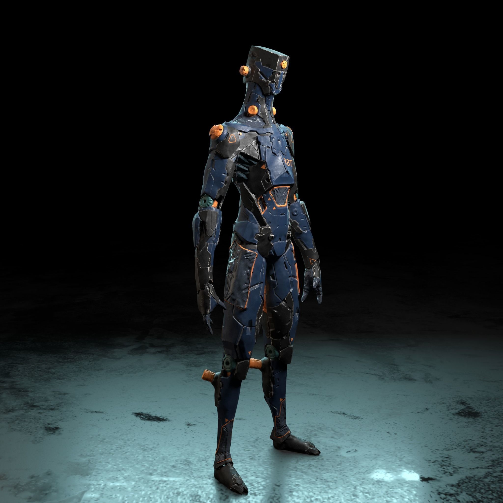 3D model Robot RBT VR / AR / low-poly | CGTrader