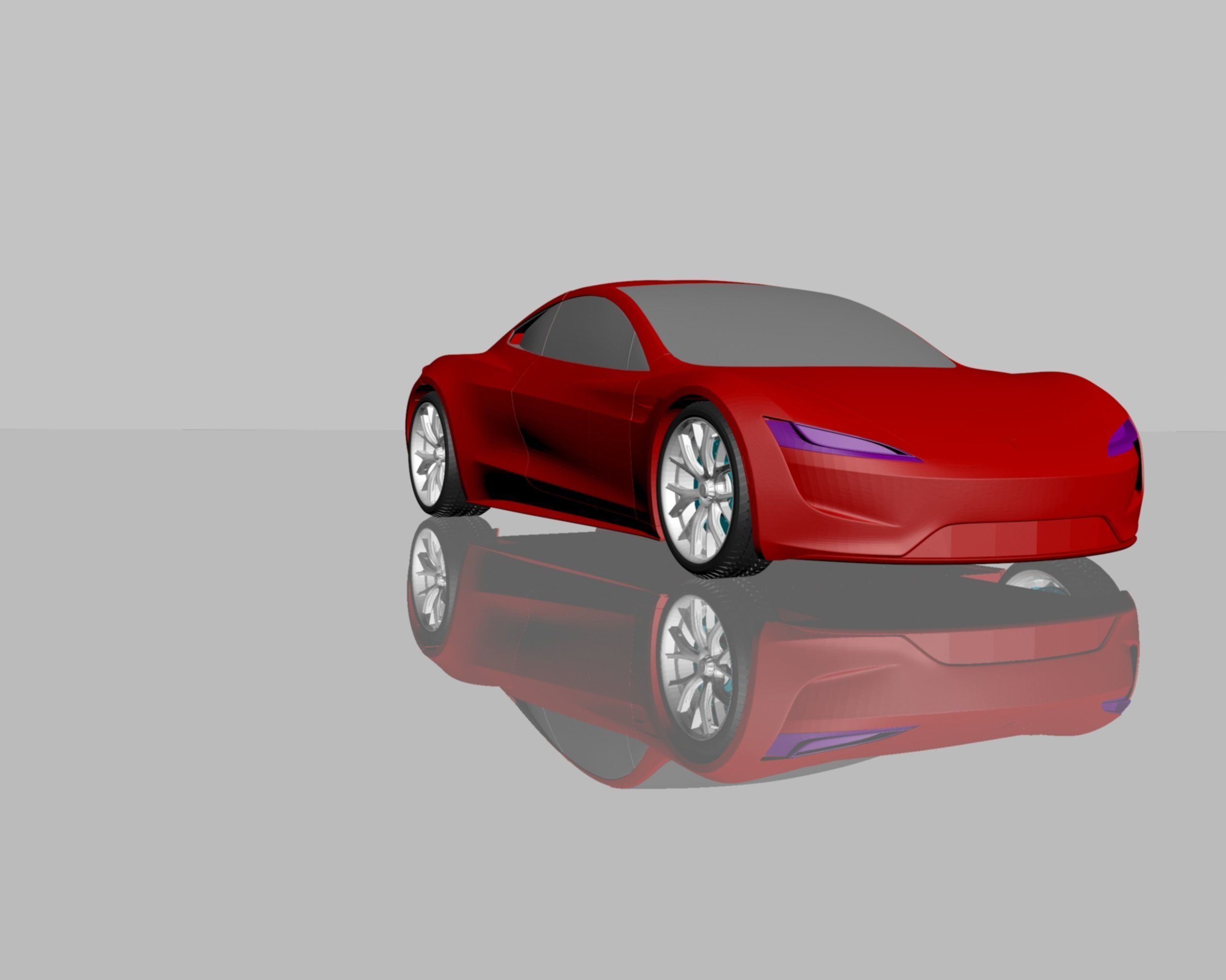 TESLA ROADSTER 2020 FOR 3D PRINTING STL FILES 3D model 3D printable ...