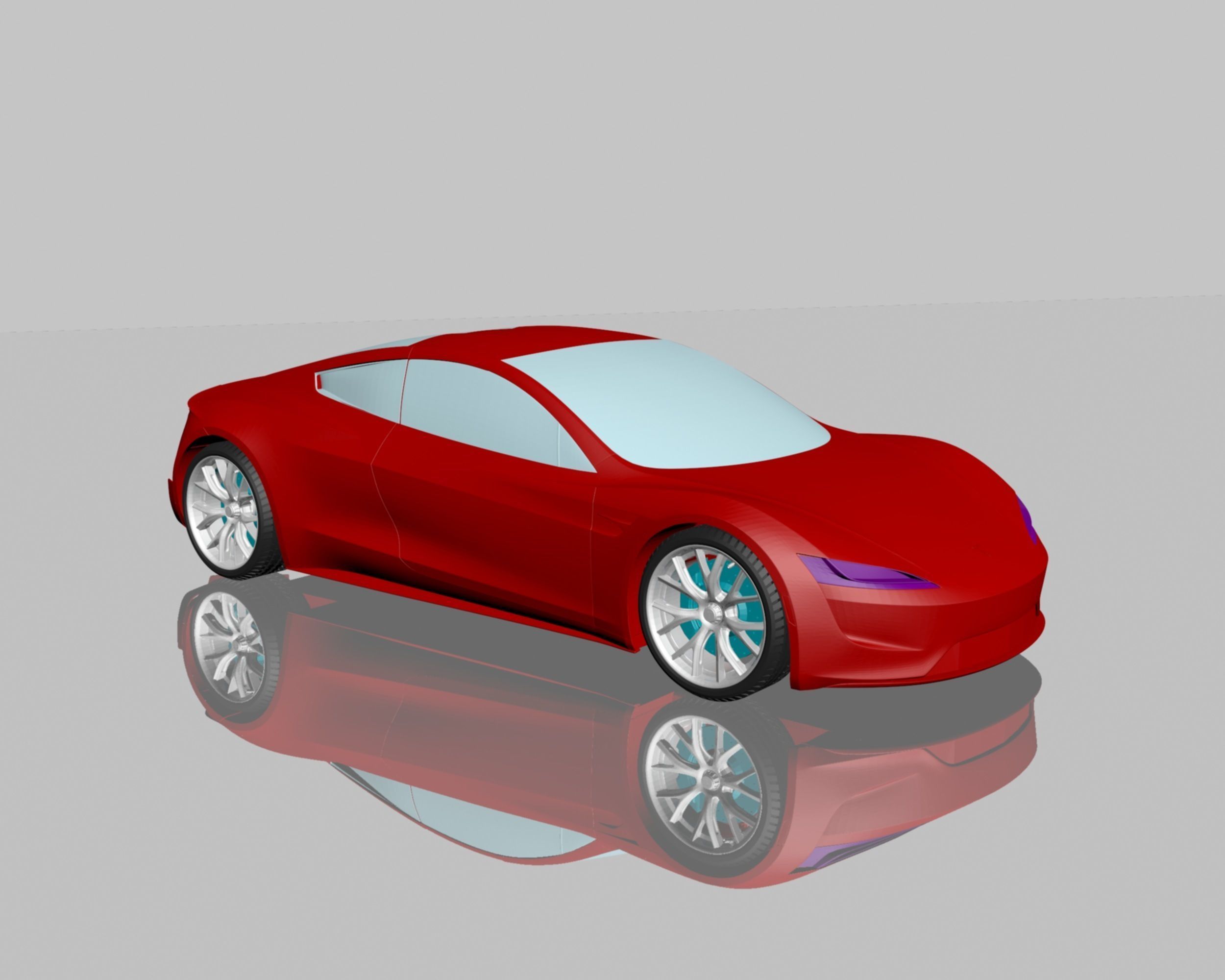 TESLA ROADSTER 2020 FOR 3D PRINTING STL FILES 3D model 3D printable ...
