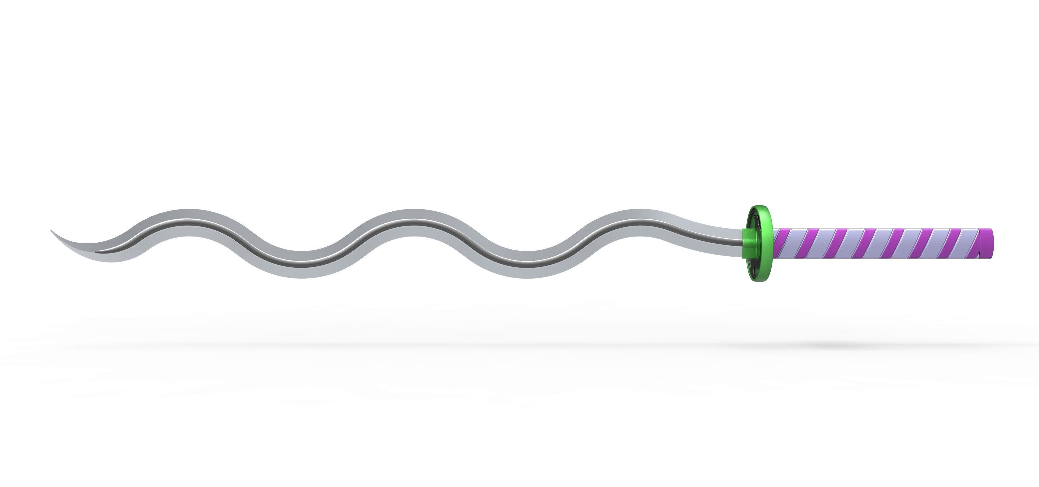 Sword of Iguro Obanai Demon Slayer 3D model 3D printable | CGTrader