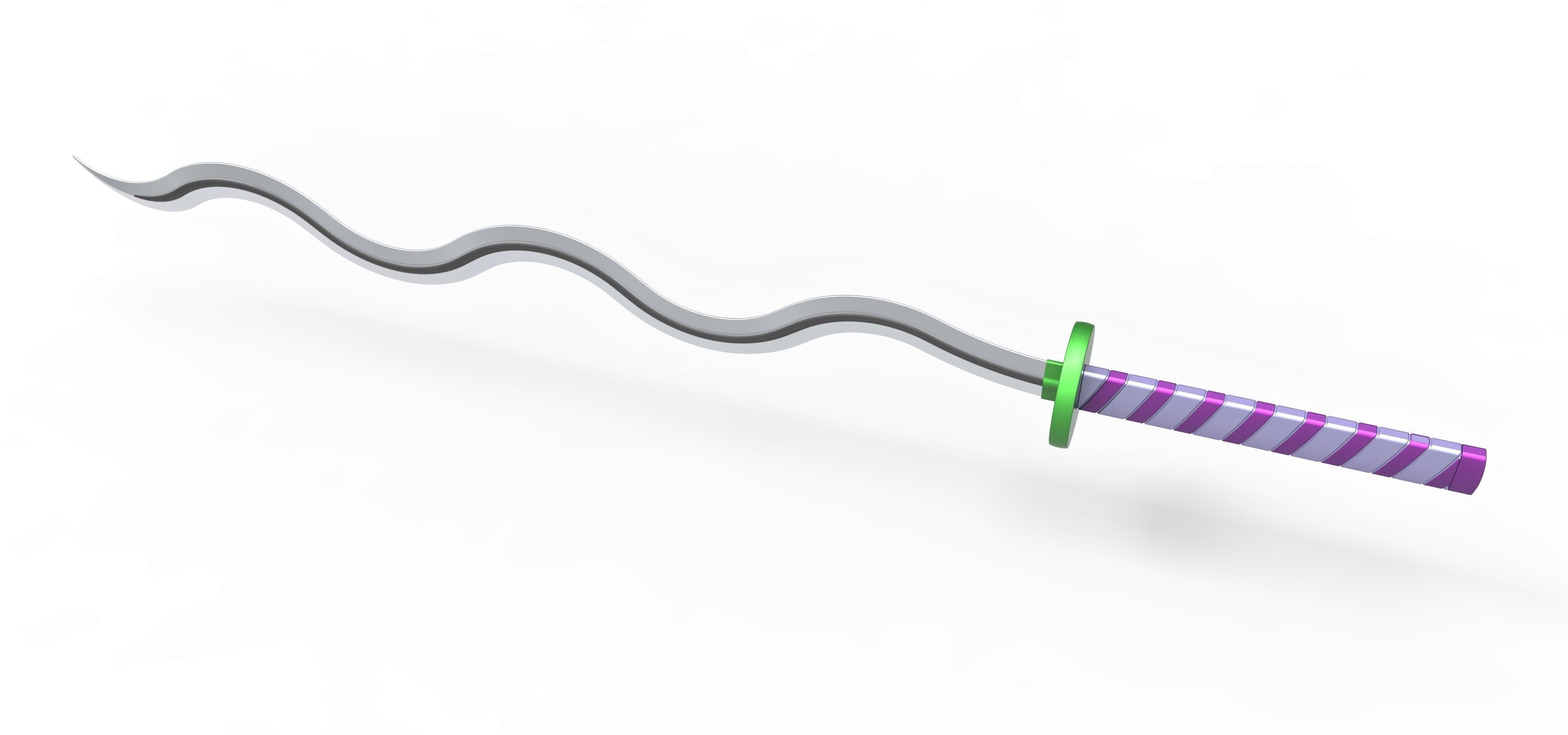 Sword of Iguro Obanai Demon Slayer 3D model 3D printable | CGTrader
