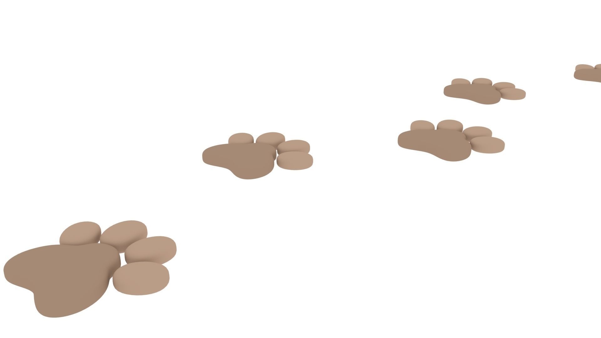 Cats paw Low poly free VR / AR / low-poly 3D model | CGTrader